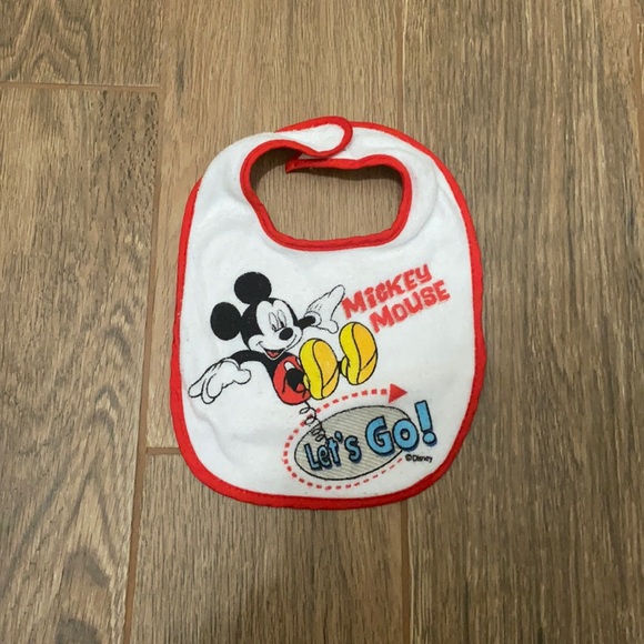 Disney | Accessories | Babys Mickey Mouse Bib | Poshmark